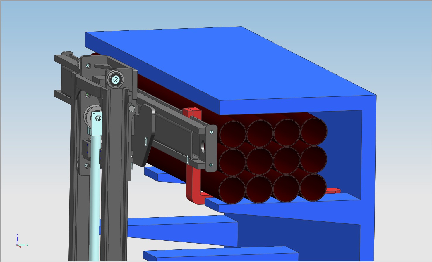 Stacking at the max height – detail | LIFT-TEK ELECAR | Montanti ...
